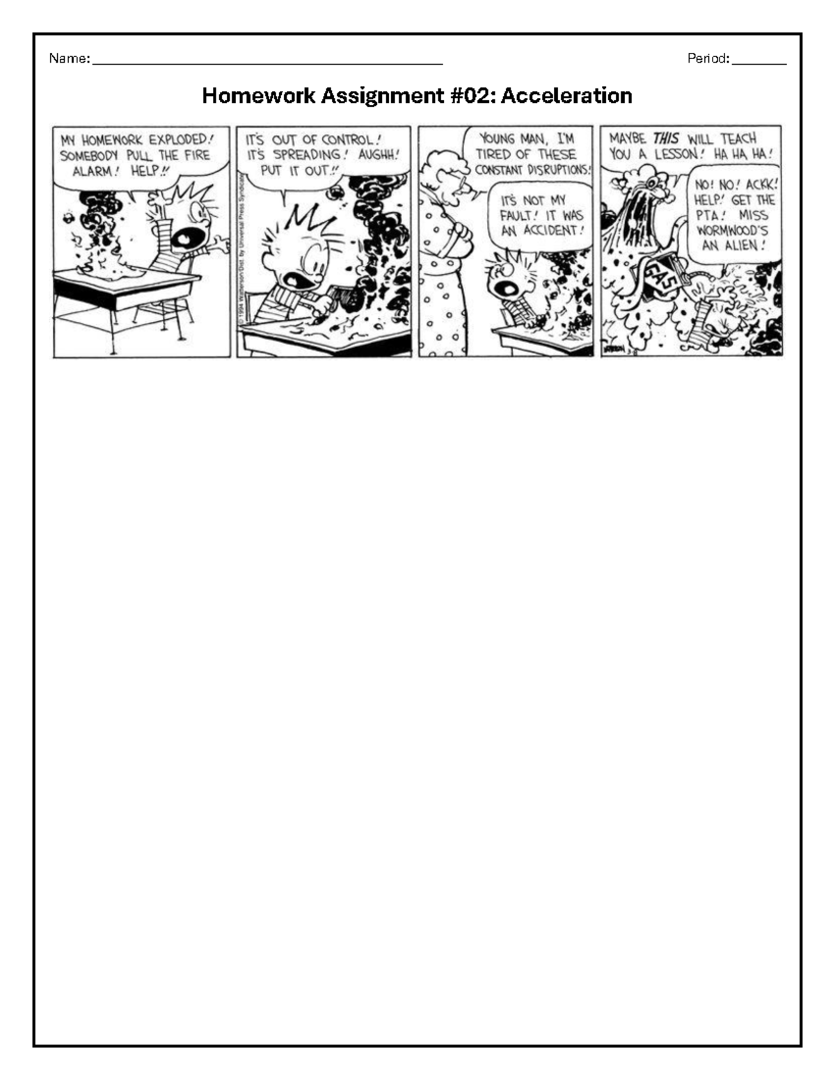 Hwk 02 Acceleration Assignment: Analyzing Motion Graphs - Studocu