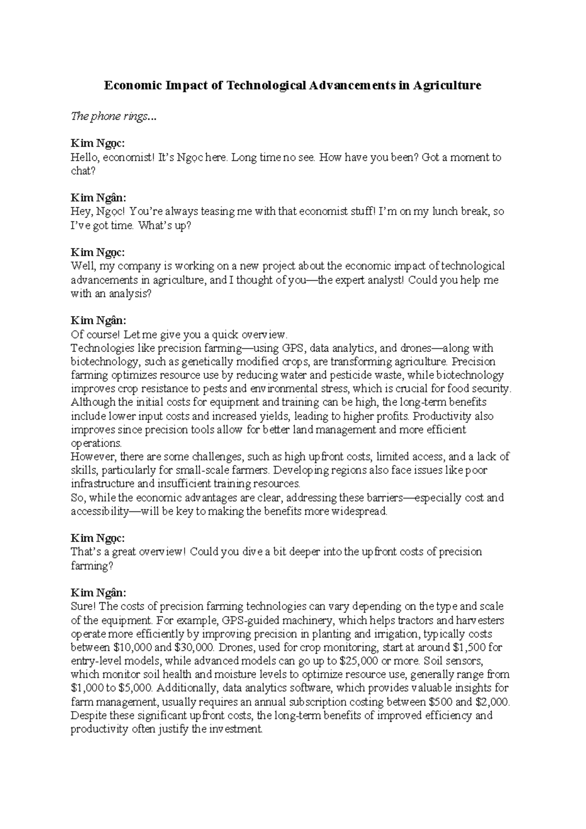 Presentation on the Economic Impact of Technological Advancements in ...