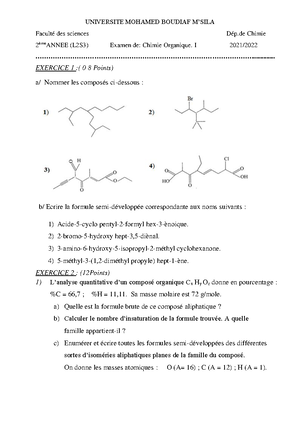 Chapitre 5 organique - Chapitre 5 Les halogénoalcanes Un halogénoalcane ...