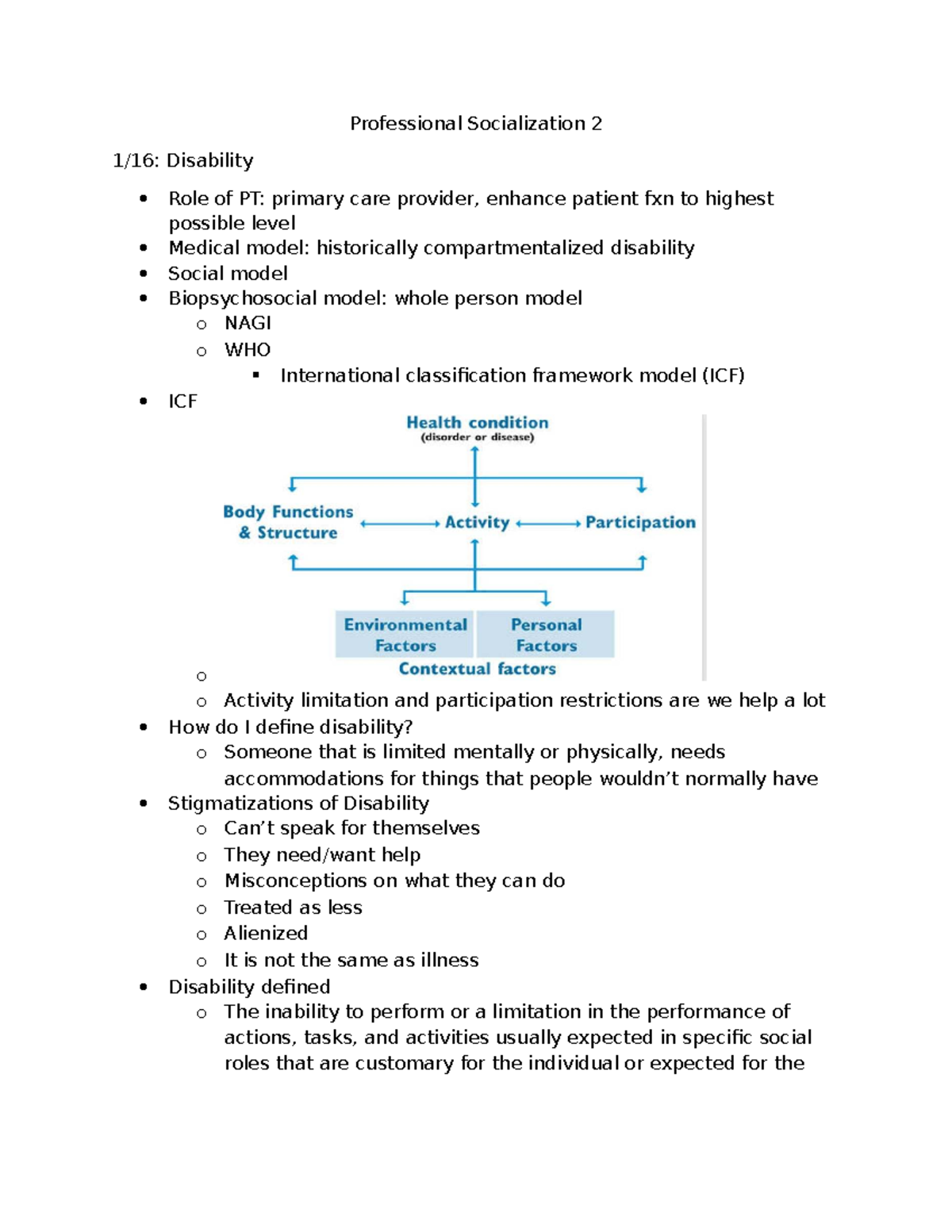 Disability Awareness and Socialization: Key Concepts & Legal Frameworks ...