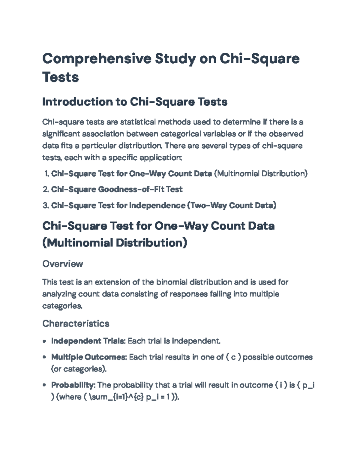 Comprehensive Overview of Chi-Square Tests in Statistics ...