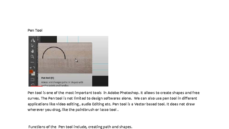 Pen Tool - Essential Guide for Adobe Photoshop Users - Studocu