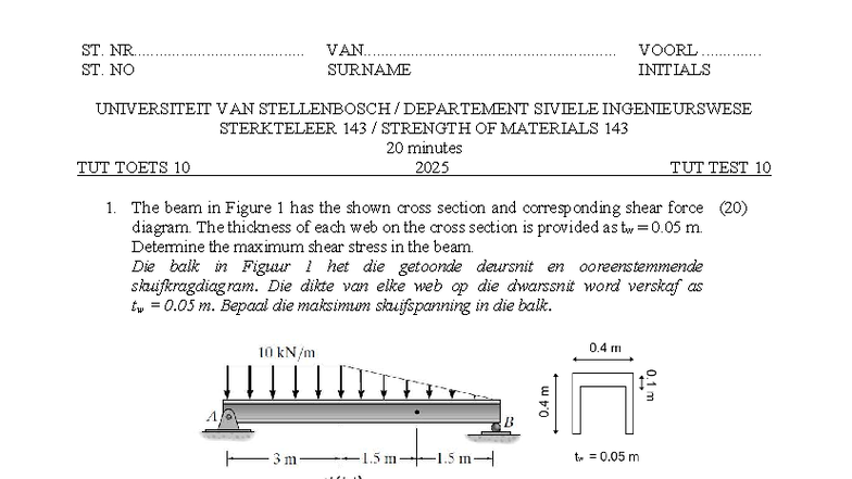 Tut Test 10 2025 - It checks your understanding of the content - ST ...