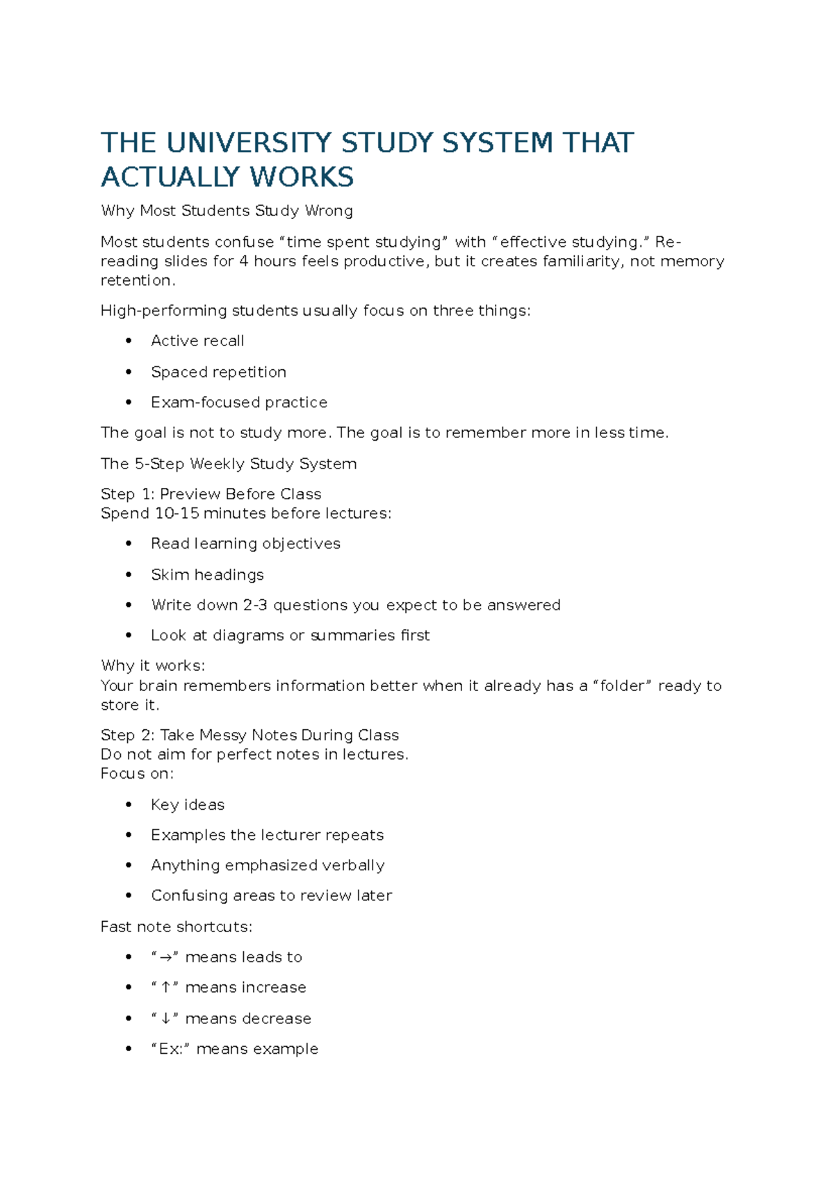 THE Study System That Actually Works: Effective Strategies for Students ...