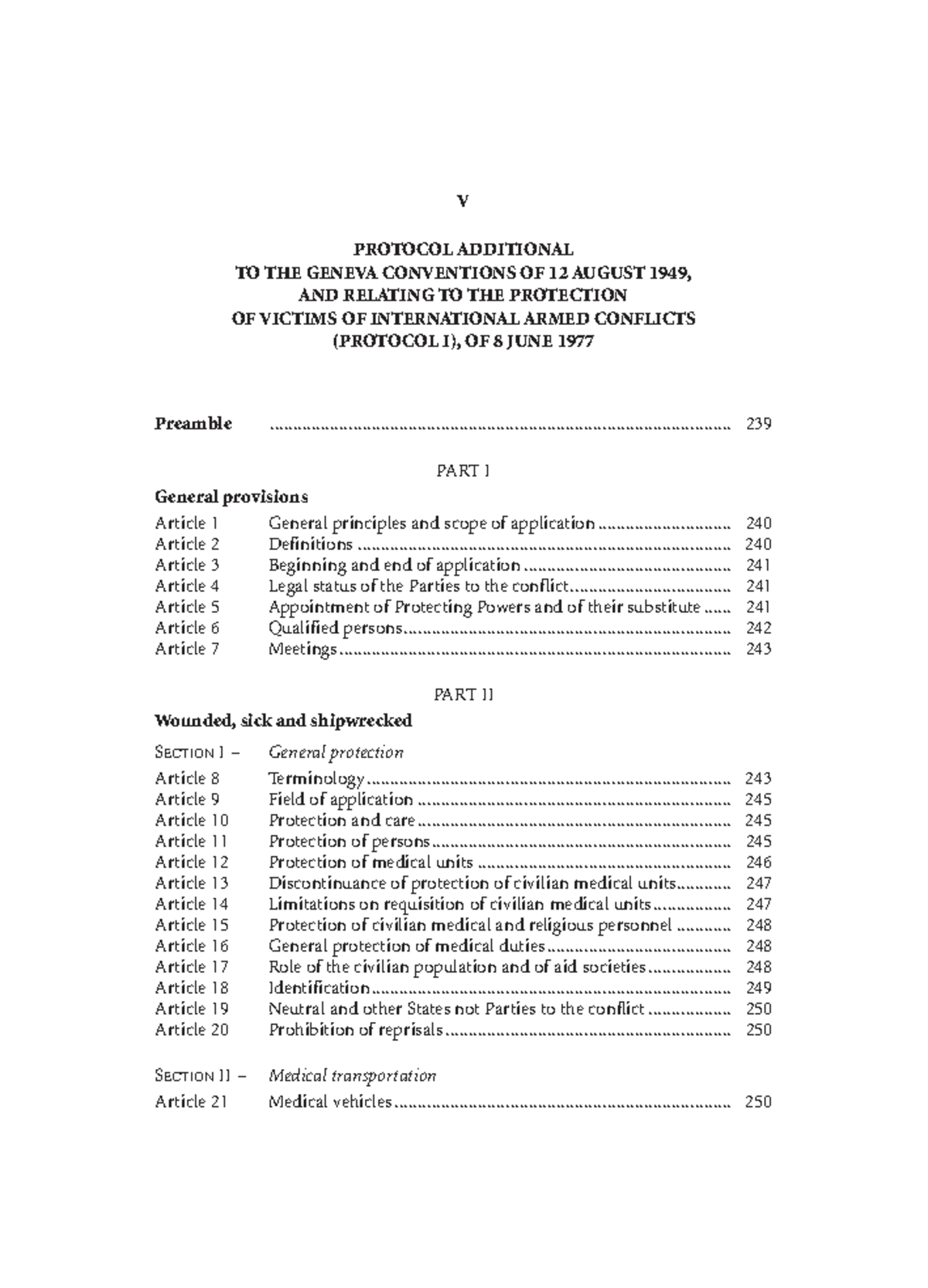 Additional Protocol I to the Geneva Conventions (1977) Overview - Studocu