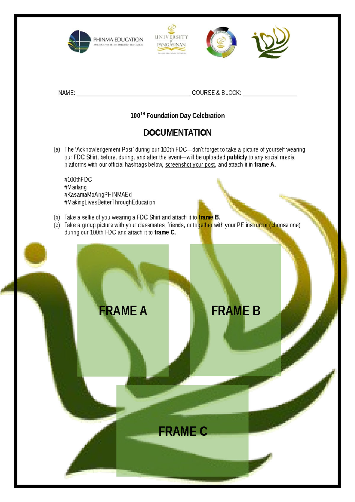 100TH-FDC 2 - none - NAME ...