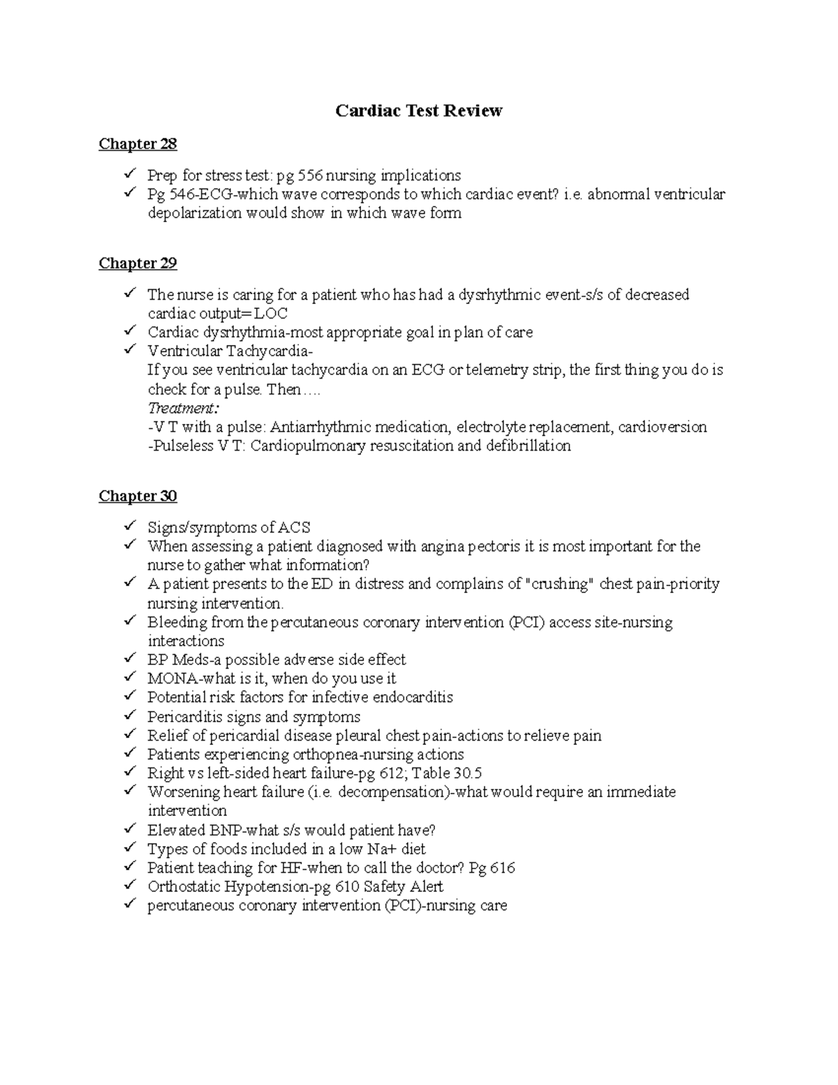 Cardiac Test Review - this website annoying - Cardiac Test Review ...