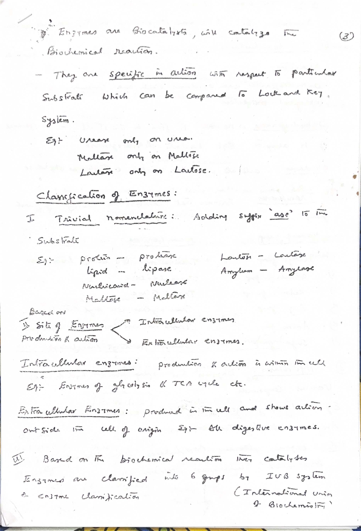 Enzymes QAR: Comprehensive Study Notes for Part 1 - Studocu