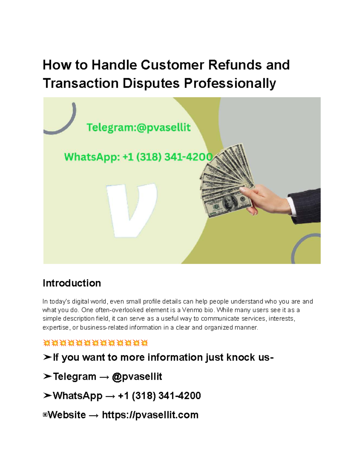 Effective Strategies for Customer Refunds & Dispute Management - Studocu