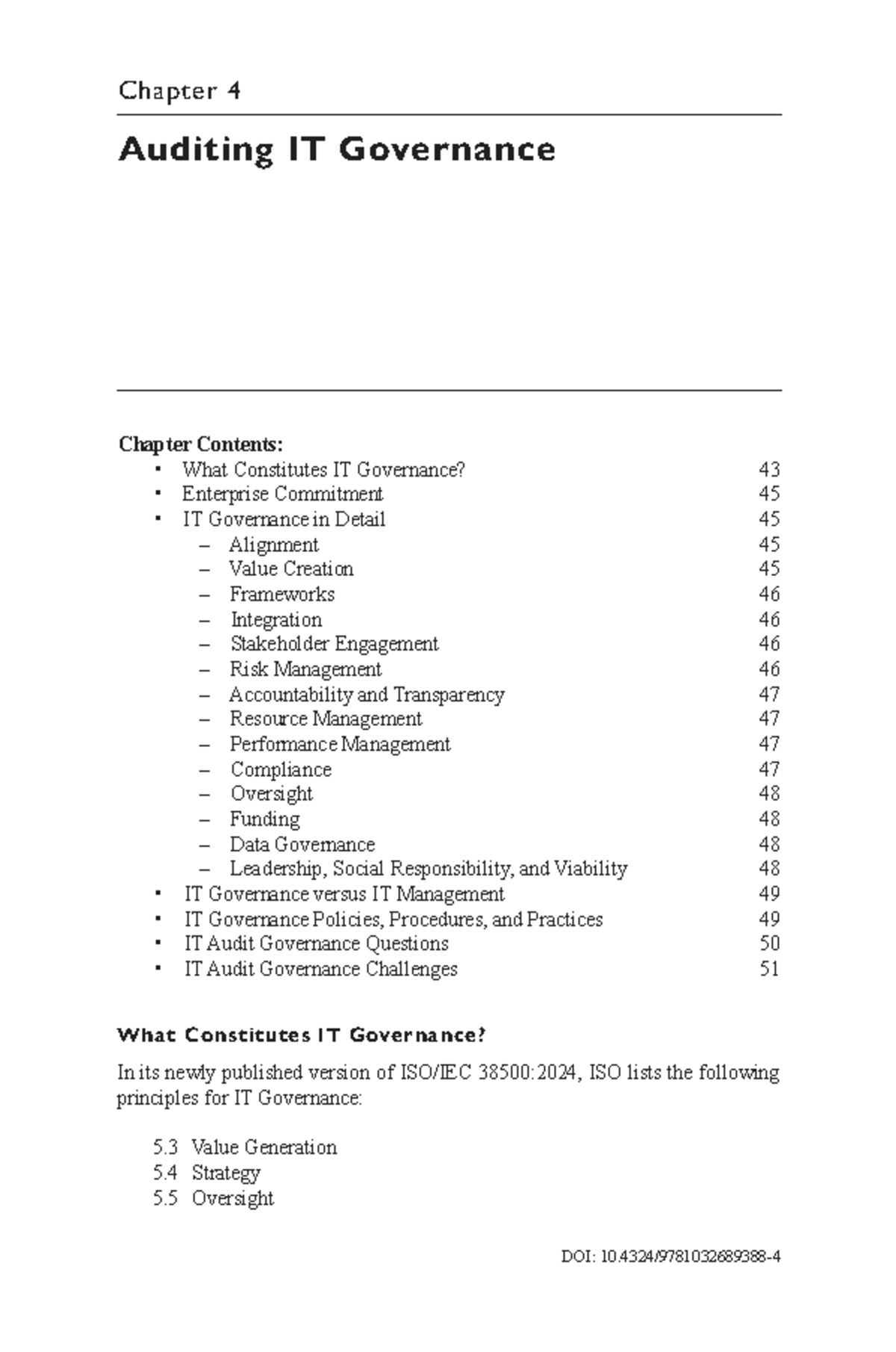 Chapter 4: IT Governance in Auditing - Mata Kuliah Audit Digital - Studocu