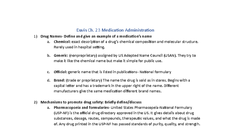 Medication Administration Safety: Best Practices and Guidelines (NURS ...