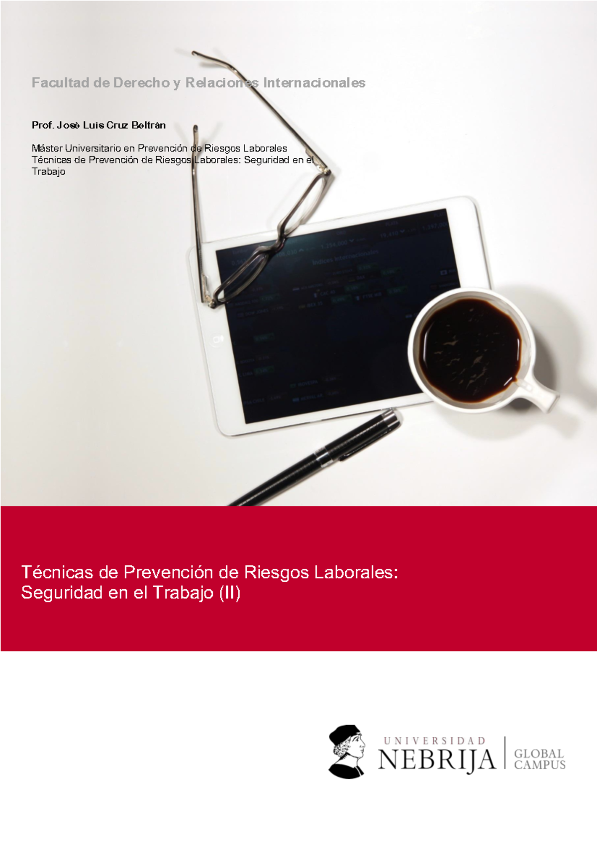 Técnicas de Prevención de Riesgos Laborales II - Máster Universitario ...