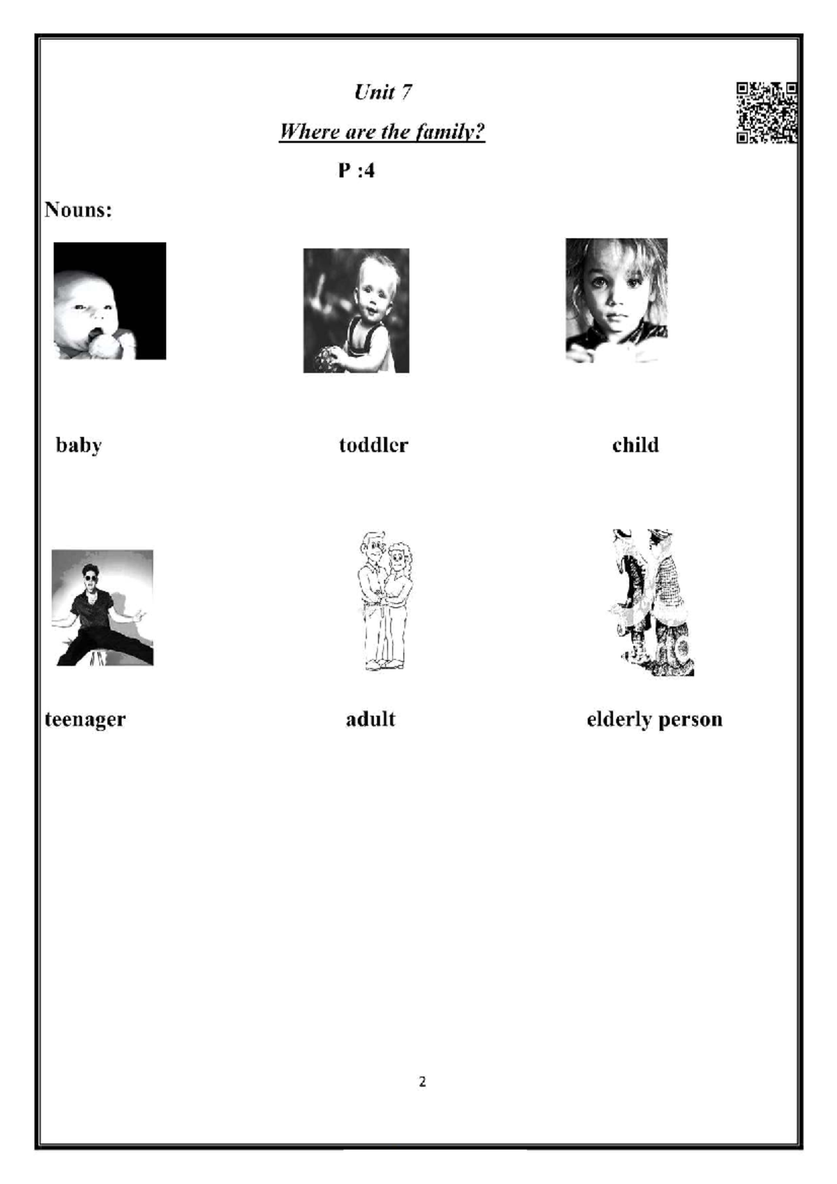 Unit 7: Family and Nouns - English Language Concepts (Connect) - Studocu