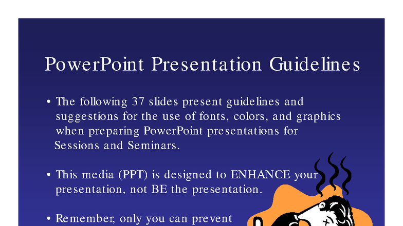 PPT Guidelines for Effective Presentations: Design Thinking - Studocu