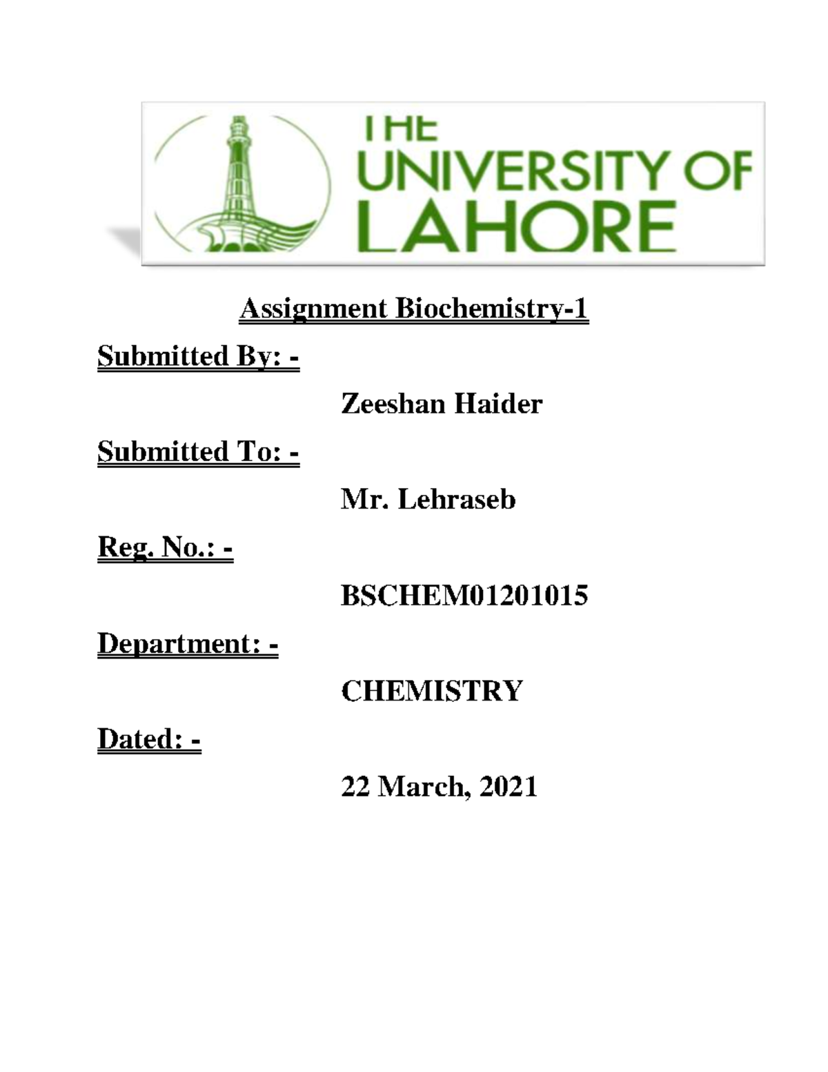 Biochemistry Assignment: Proteins and Their Functions in Cells - Studocu