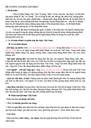 [Solved] thc trng bin i v gii php bo tn bn sc vn ha vit nam qua hnh thi vn - Văn hóa ẩm thực ...