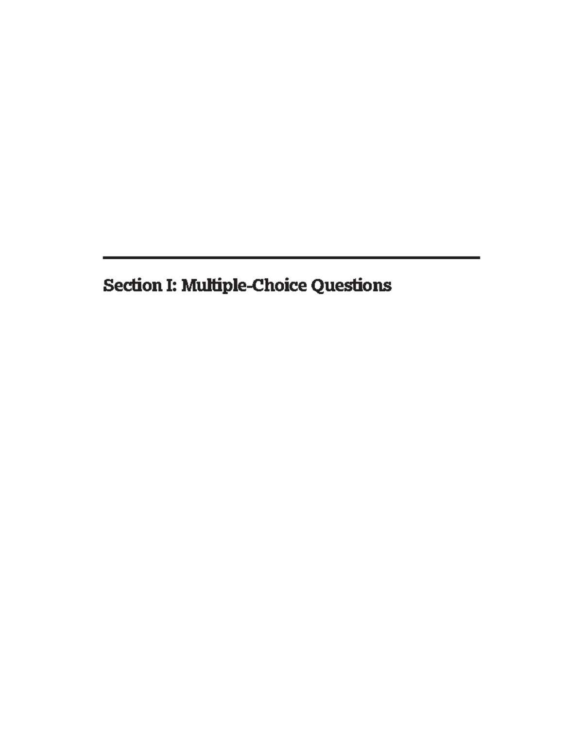 2018 AP Chemistry Exam - Section I: Multiple Choice Questions - Studocu