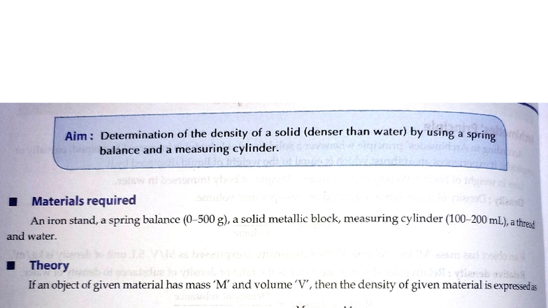 Physics Practical Class 9: Density Determination & Sound Reflection ...