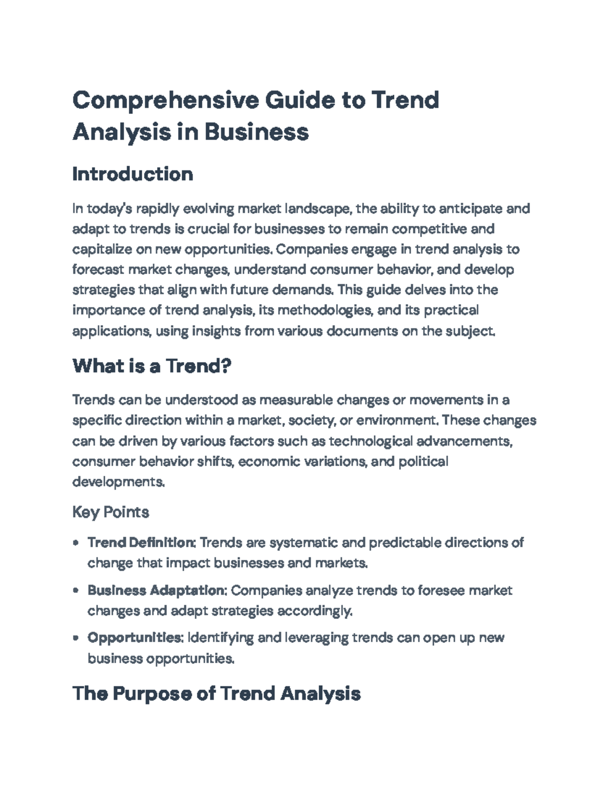 Comprehensive Guide to Business Trend Analysis and Strategies ...