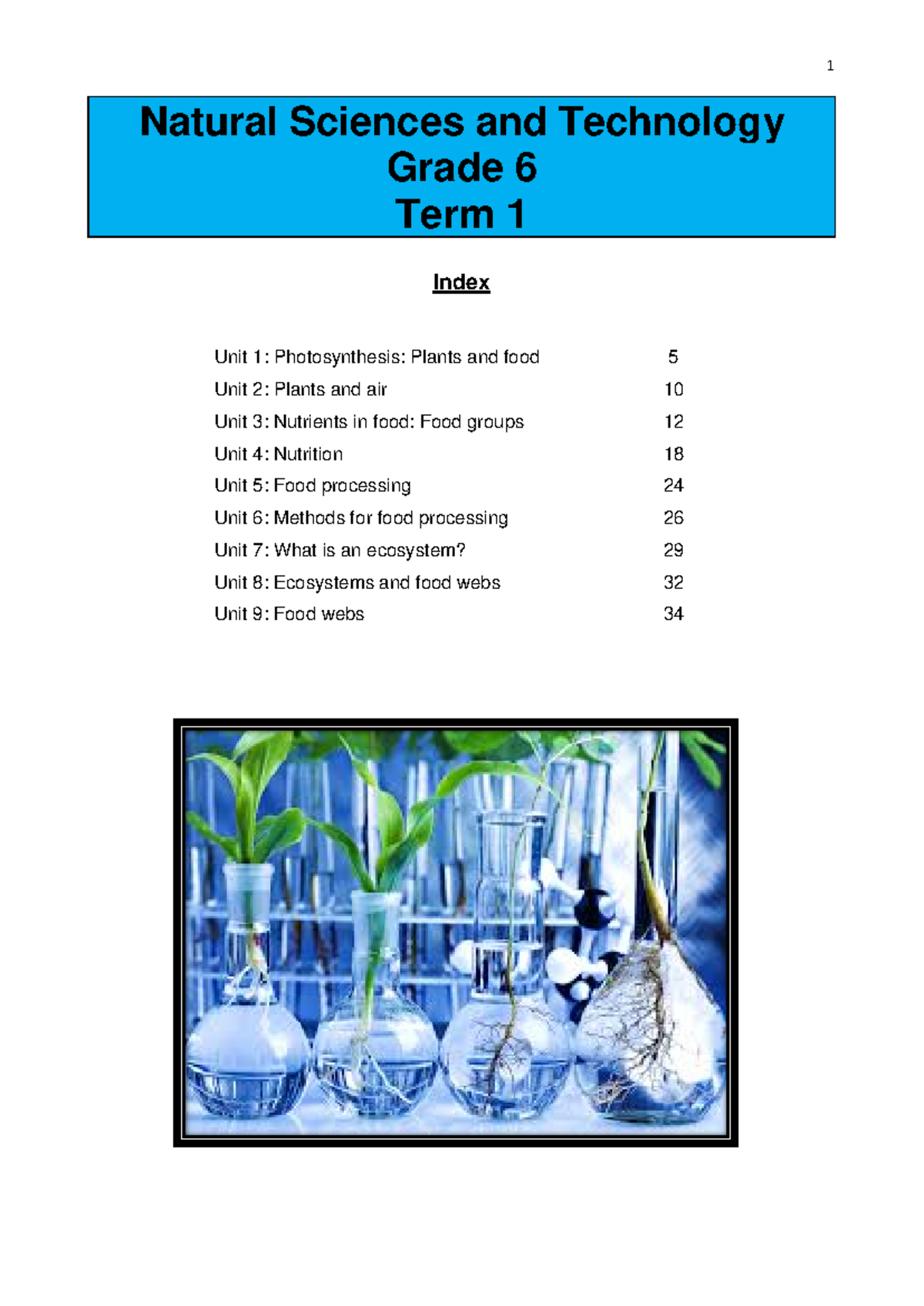 Natural Sciences & Technology Study Notes: Grade 6 Term 1 - Studocu