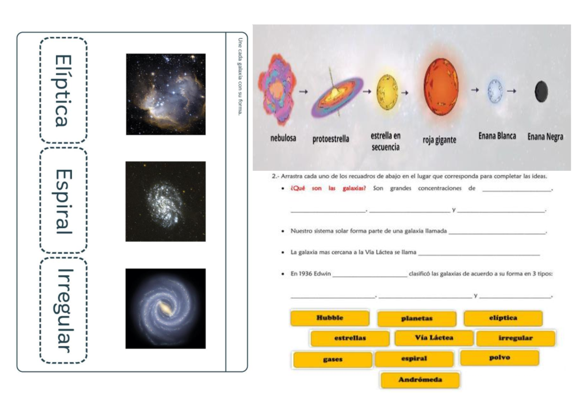Hojas De Trabajo Sobre Tipos De Galaxias Hojas De Trabajo Imprimibles