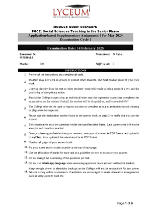 LO Revision Booklet 2025: Life Orientation Grade 10 Term 2 - Studocu