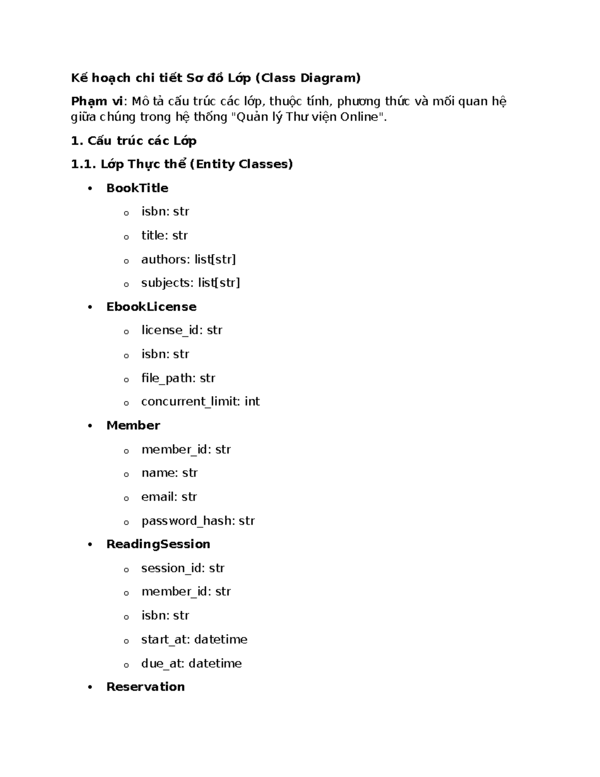 OOP 2023: Class Diagram for Online Library Management System - Studocu