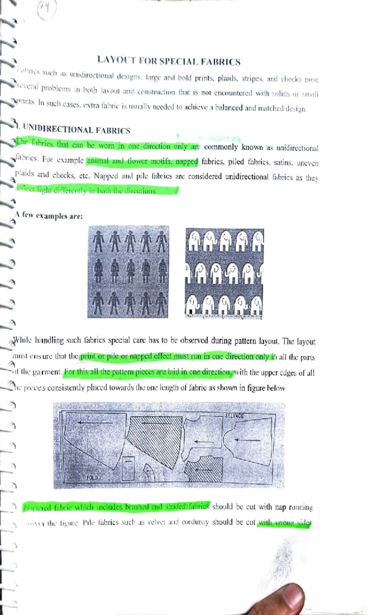 FAS-1: Layout Techniques for Special Fabrics and Patterns - Studocu