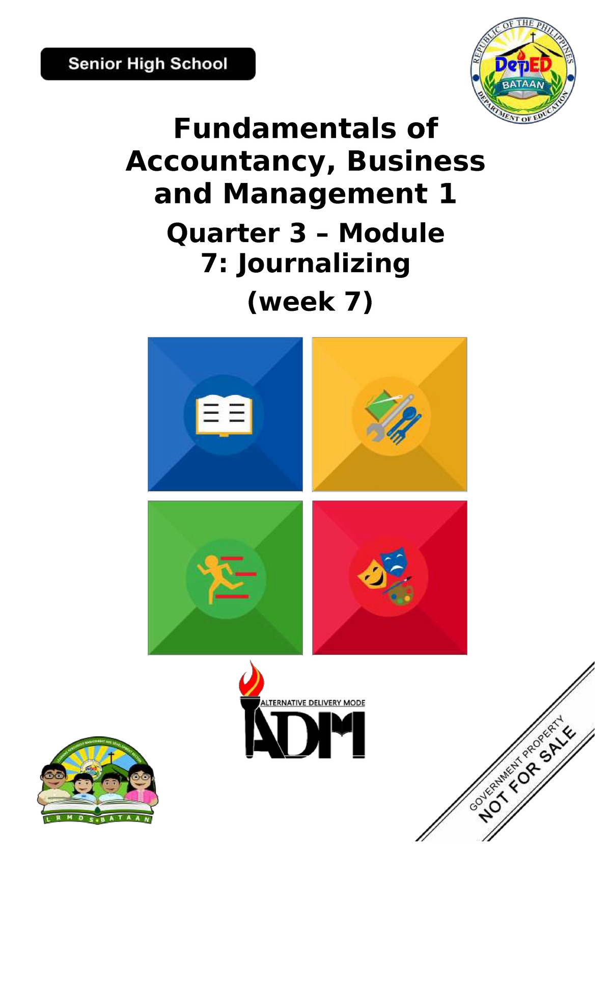 FABM1 Q3 Mod 7: Week 7-8 Journalizing Guide for Students - Studocu
