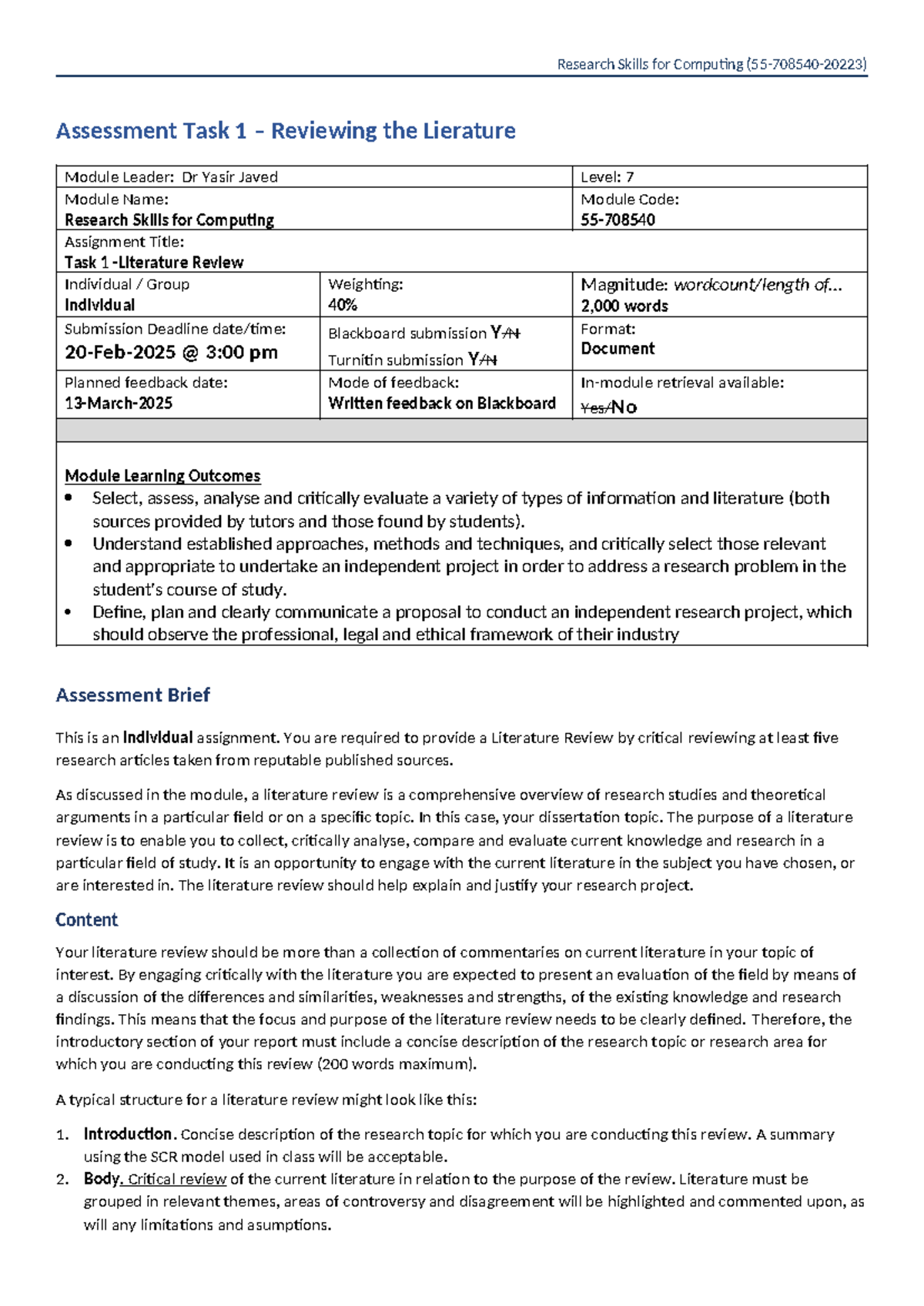 55-708549-RSC-Assessment Task 1 - Assessment Task 1 – Reviewing the ...