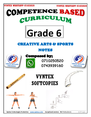 Grade 6 CBC Social Studies Notes - GRADE 6 CBC SOCIAL STUDIES LESSON ...