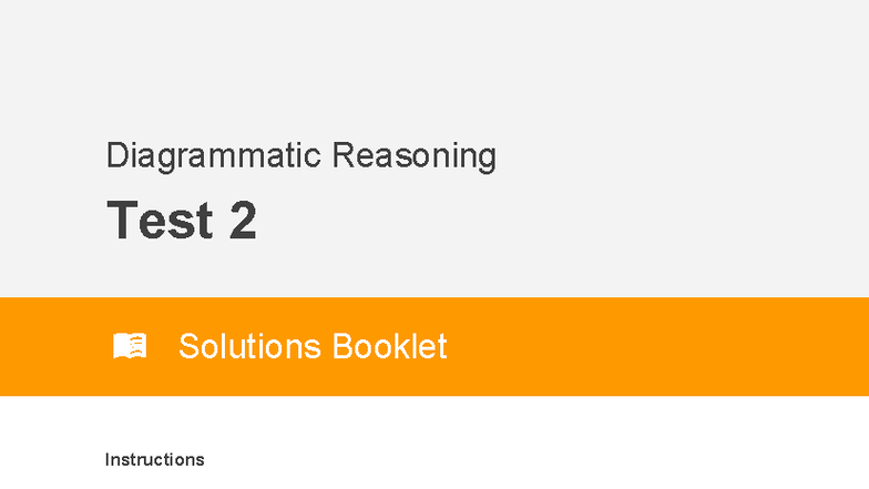 Diagrammatic Reasoning Test 2: Solutions and Instructions - Studocu