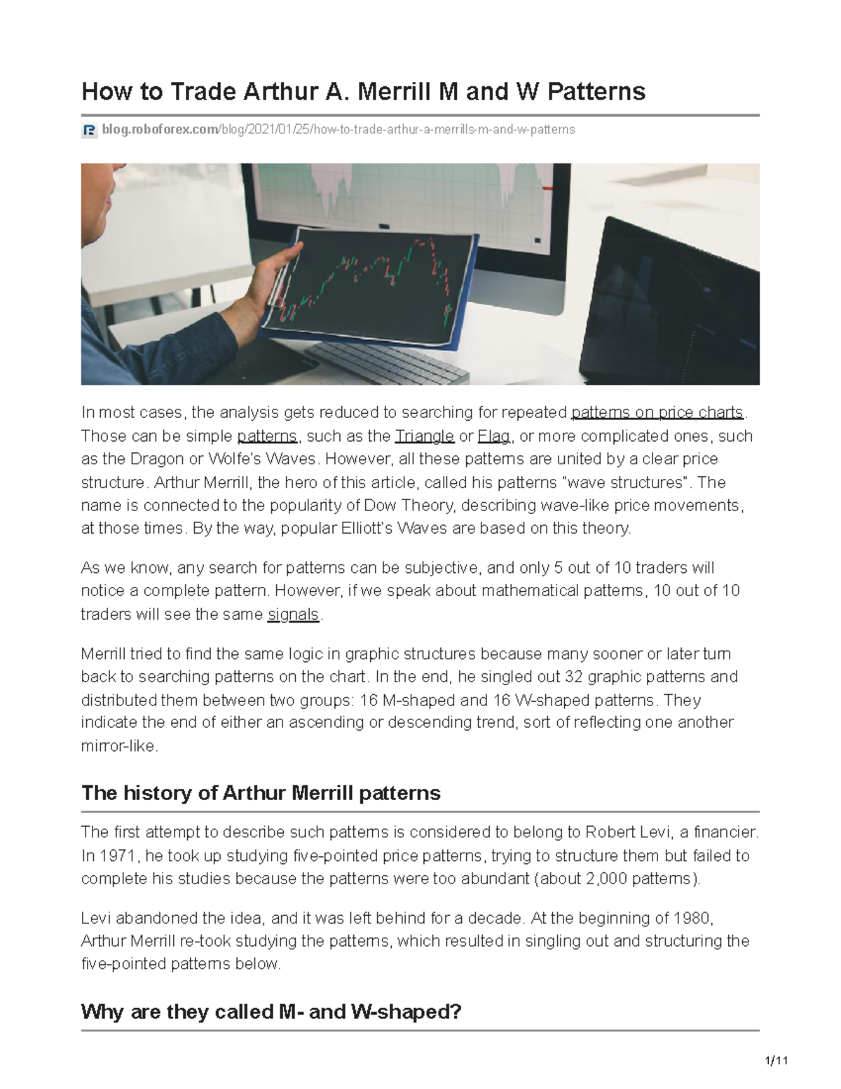 How to Trade Arthur A Merrill M and W Patterns - How to Trade Arthur A ...