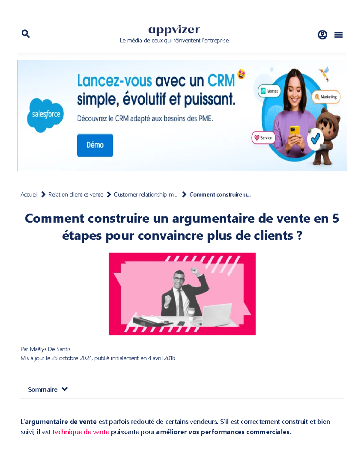 Construction d'un Argumentaire de Vente Efficace en 5 Étapes - Studocu