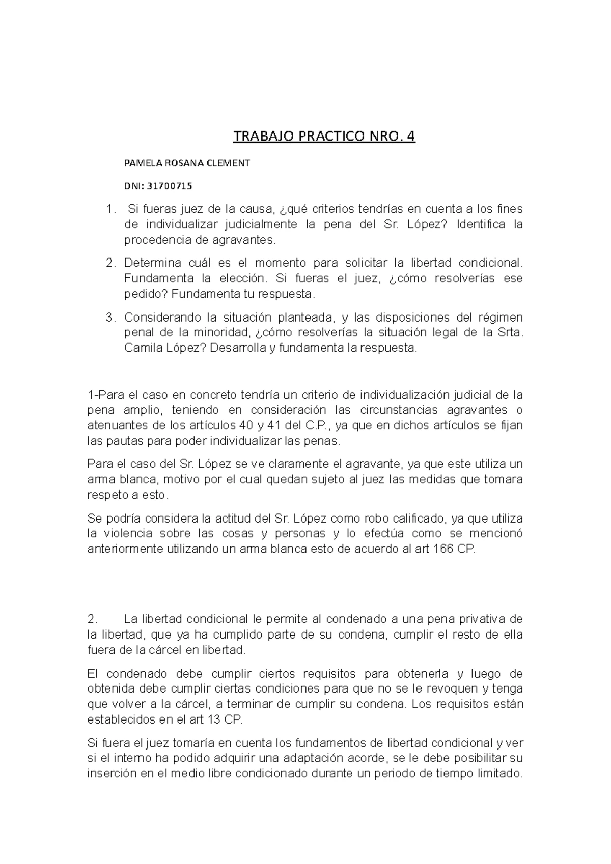 Trabajo Práctico N3: Análisis de Consumación del Delito en Derecho Penal - Studocu