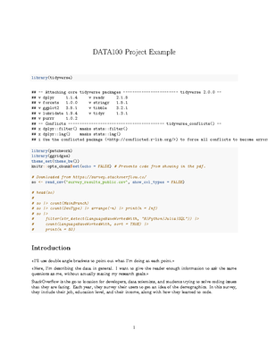 DATA100: Visualization Techniques Using ggplot2 for Penguins Data - Studocu