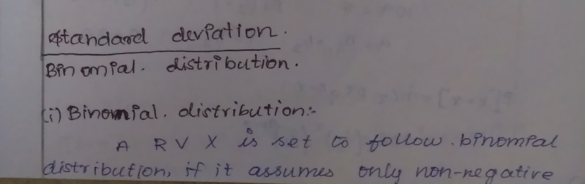 Module 2 Notes: Standard Deviation, Binomial & Poisson Distributions ...