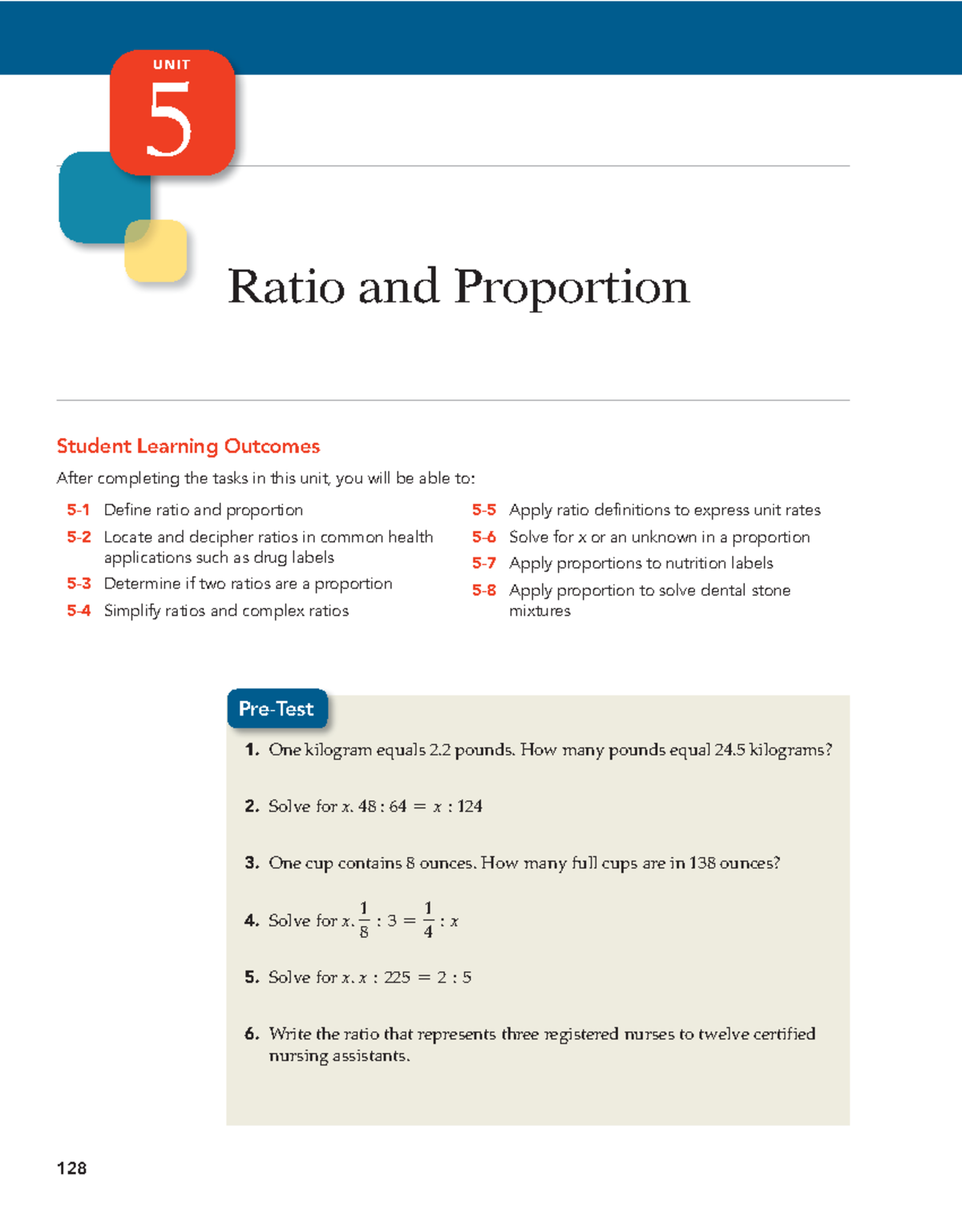 Understanding Ratios & Proportions in Health Care (Unit 5) - Studocu