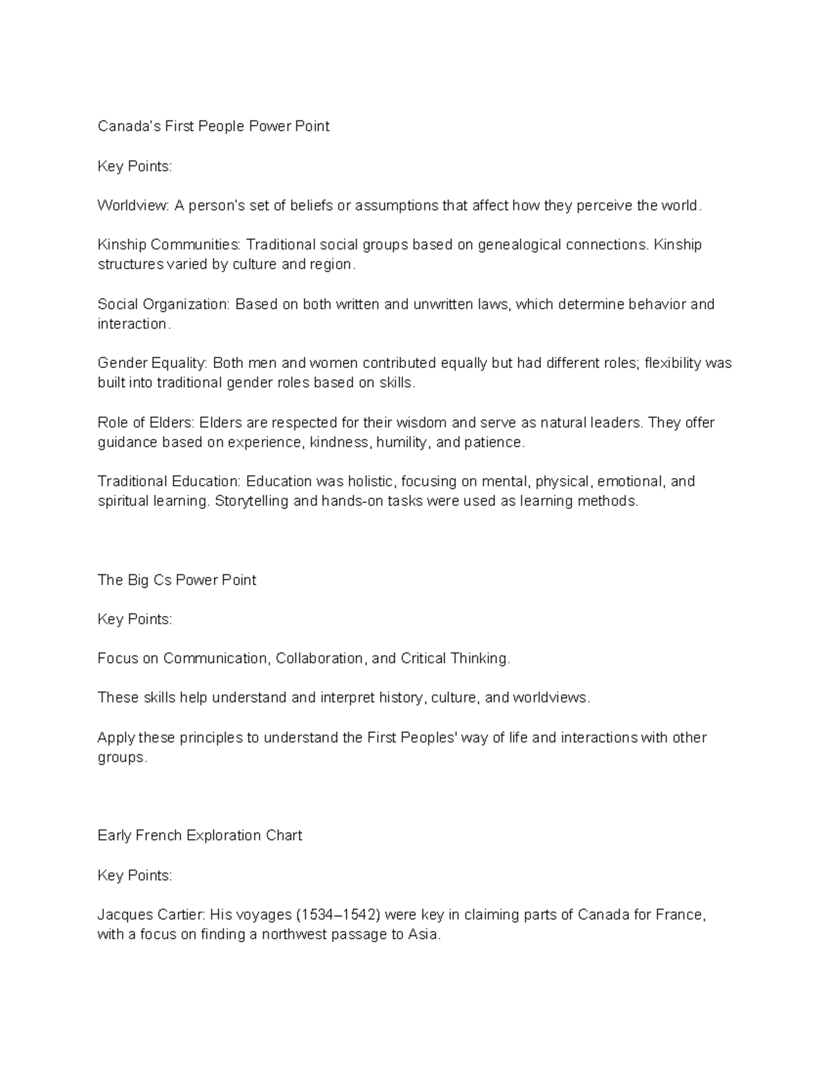 First Peoples Power Point Study Guide: Key Concepts & Historical Impact ...