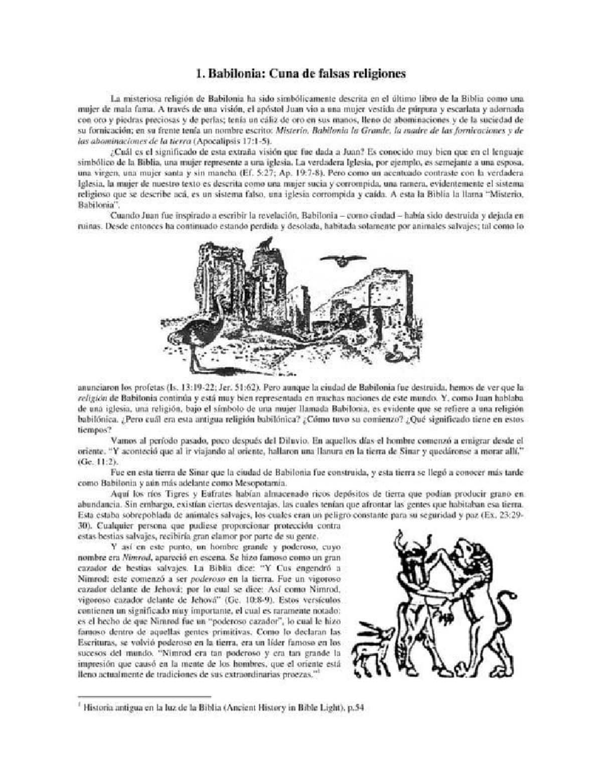 Historia de Babilonia: Religión e Idolatría en el Antiguo Mundo - Studocu