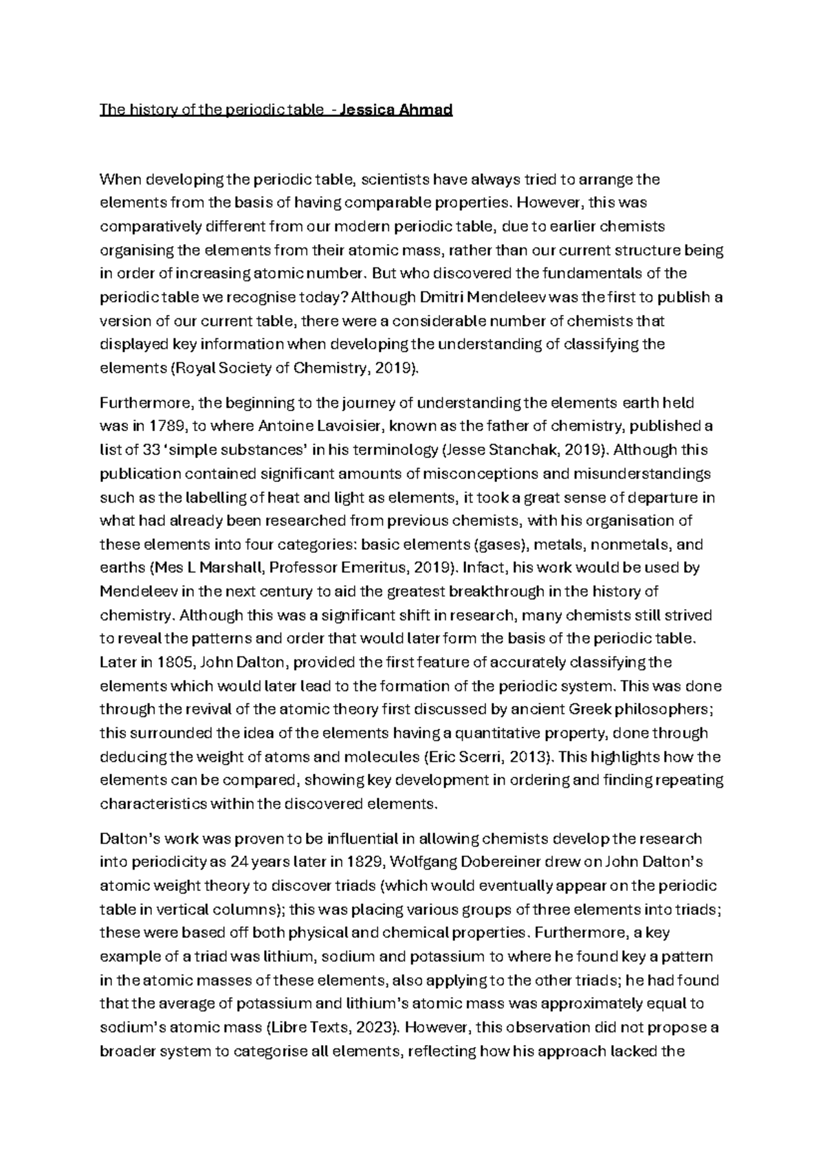 The Evolution of the Periodic Table: Key Discoveries and Contributions ...