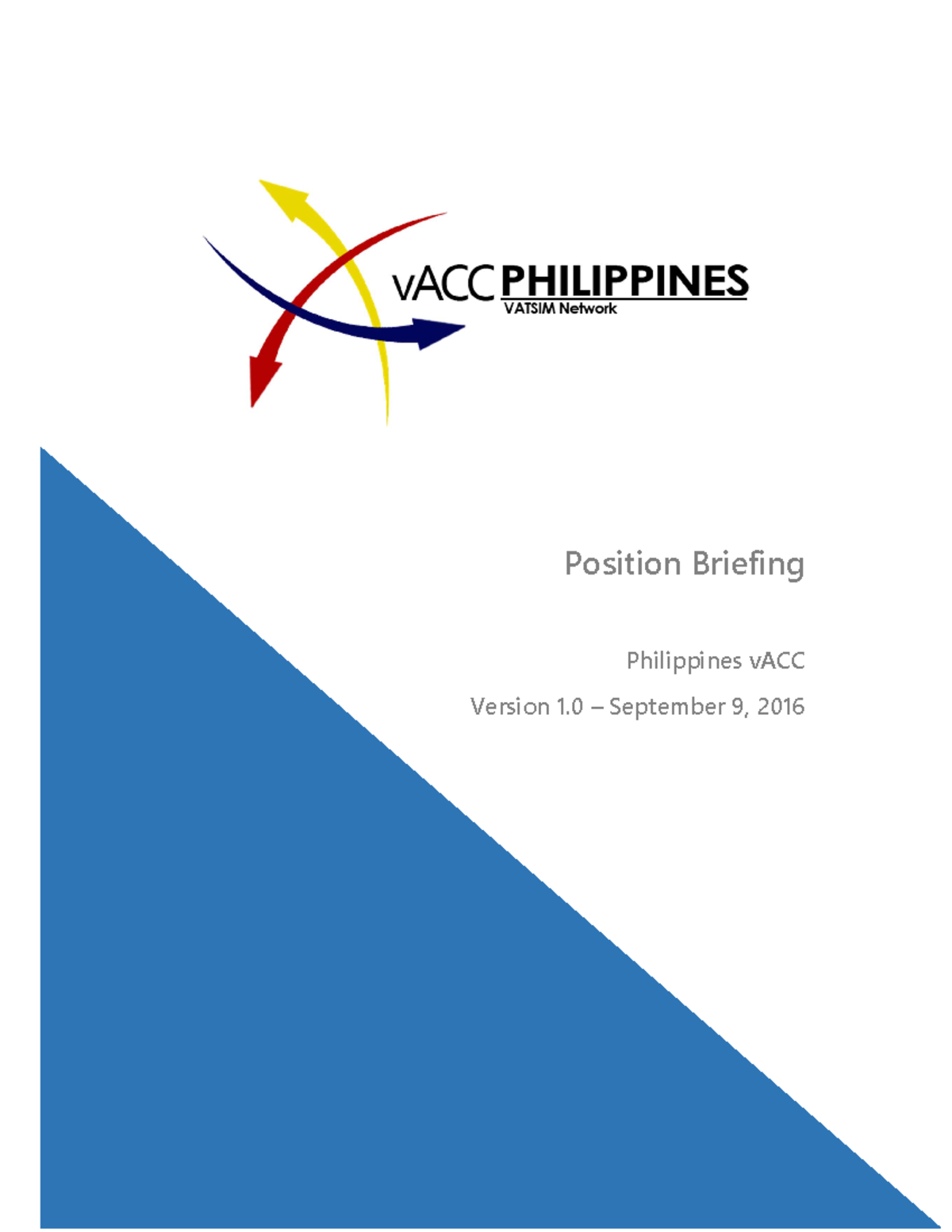 Position Briefing - Position Briefing Philippines vACC Version 1 ...