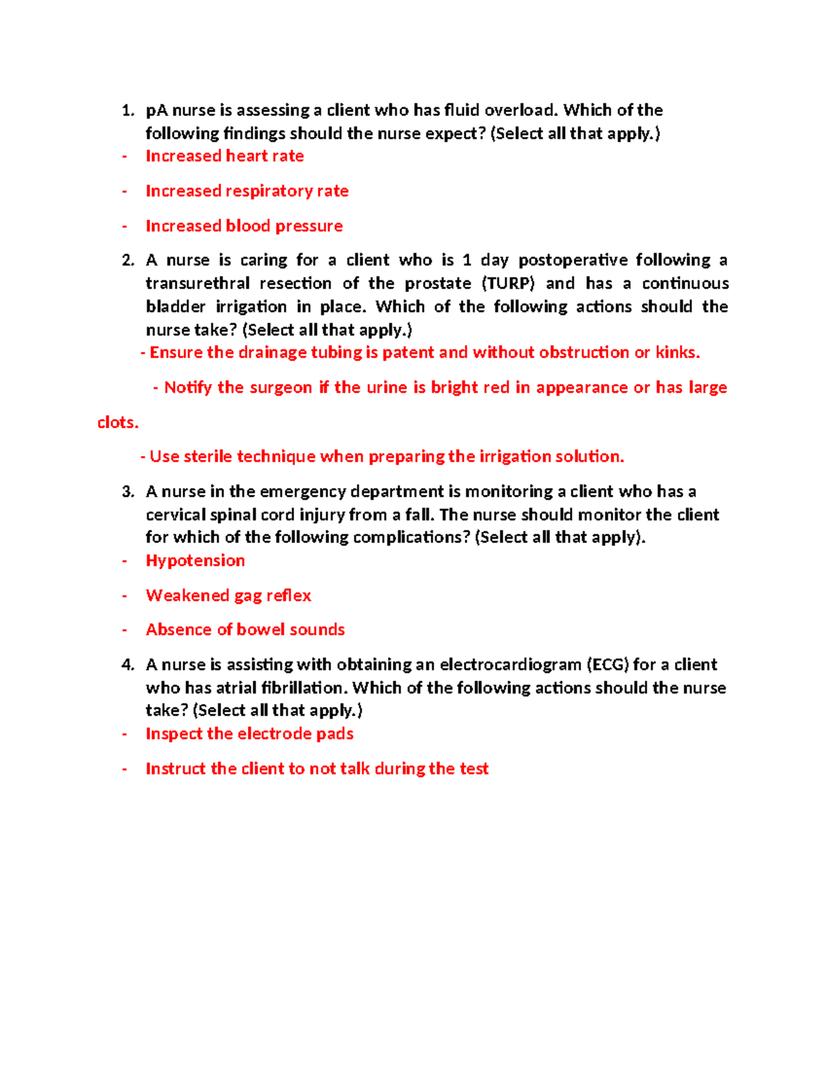 Custom- NGN MS Nursing Assessment and Care Practice Notes - Studocu