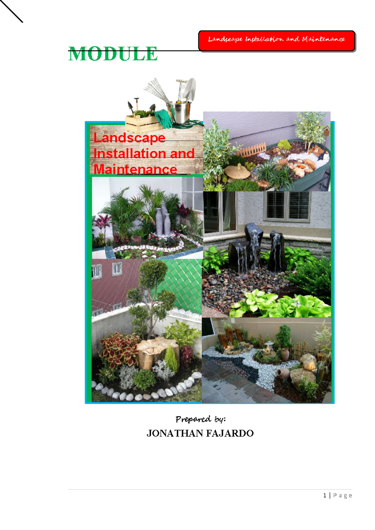 Landscape Installation and Maintenance Module (BTLEd) - Comprehensive ...