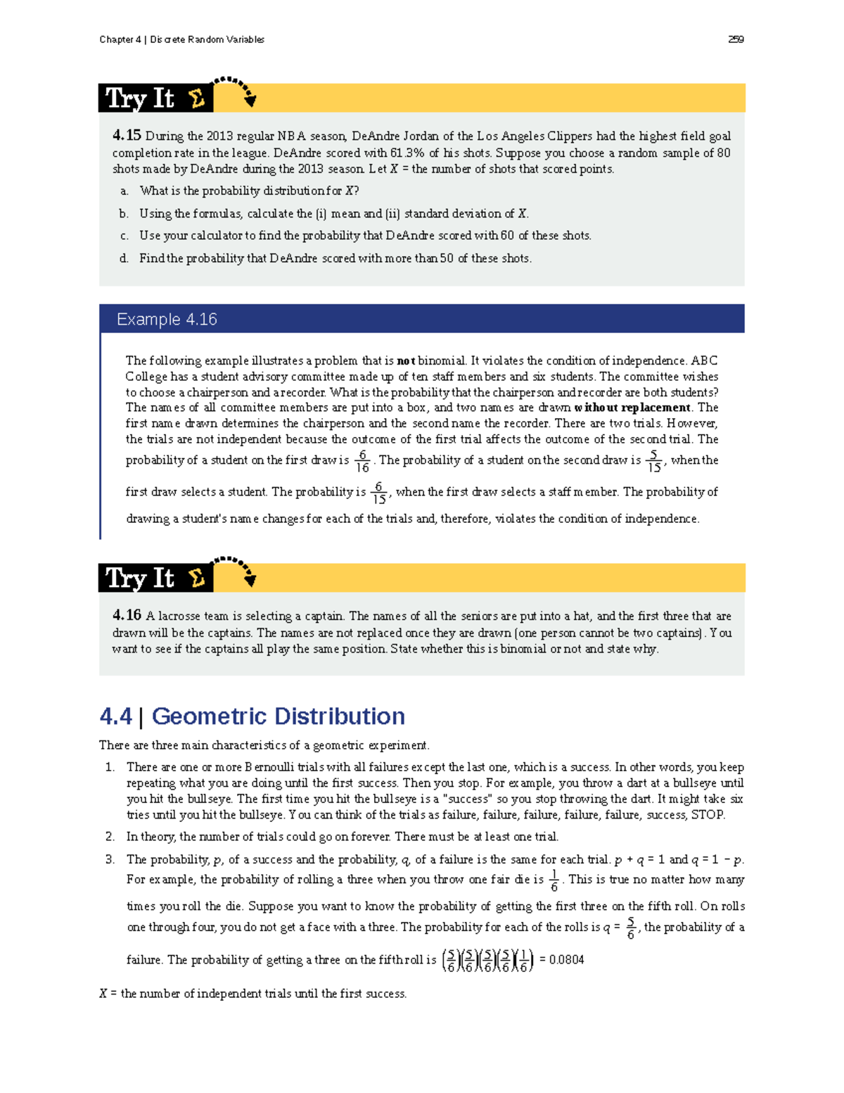 Chapter 4: Discrete Random Variables in Introductory Statistics (Part ...