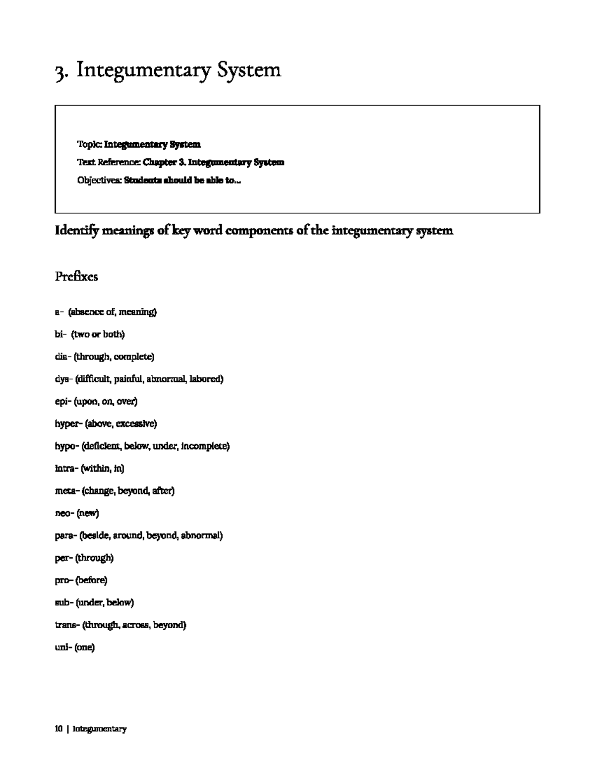 Integumentary System Study Guide: Key Terms & Concepts (Chapter 3 ...