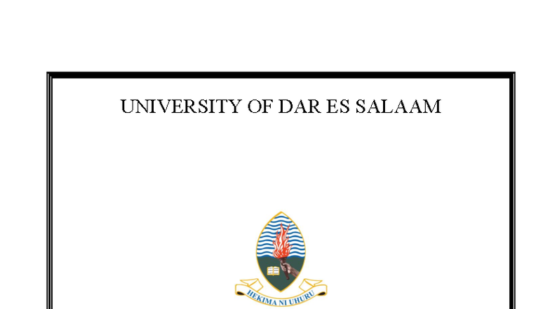 UDSM Bachelor Programmes Joining Instructions 2025/2026 - Studocu
