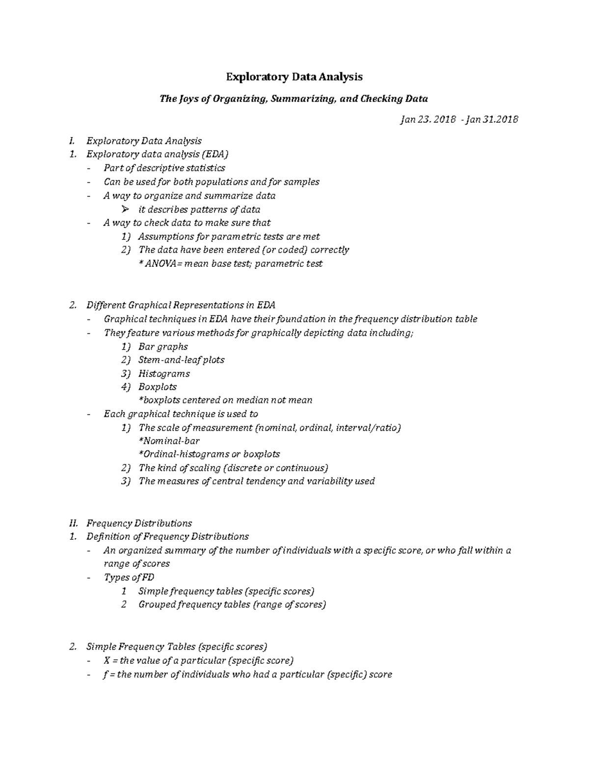Exploratory Data Analysis (EDA) Notes: Methods & Graphical Techniques ...