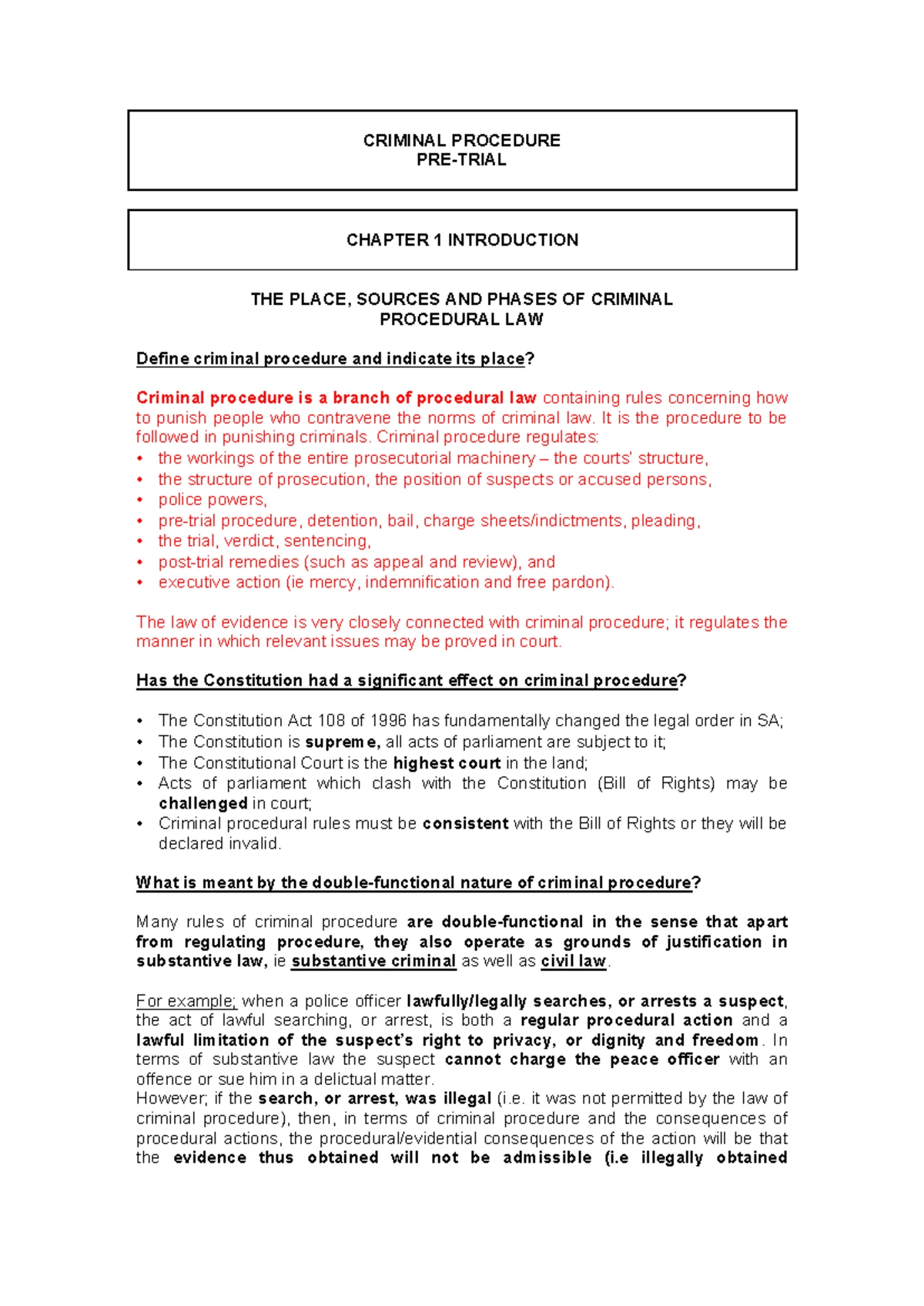 Crime Schedules - Criminal Procedure -PDF - Schedule 1 (traditional ...