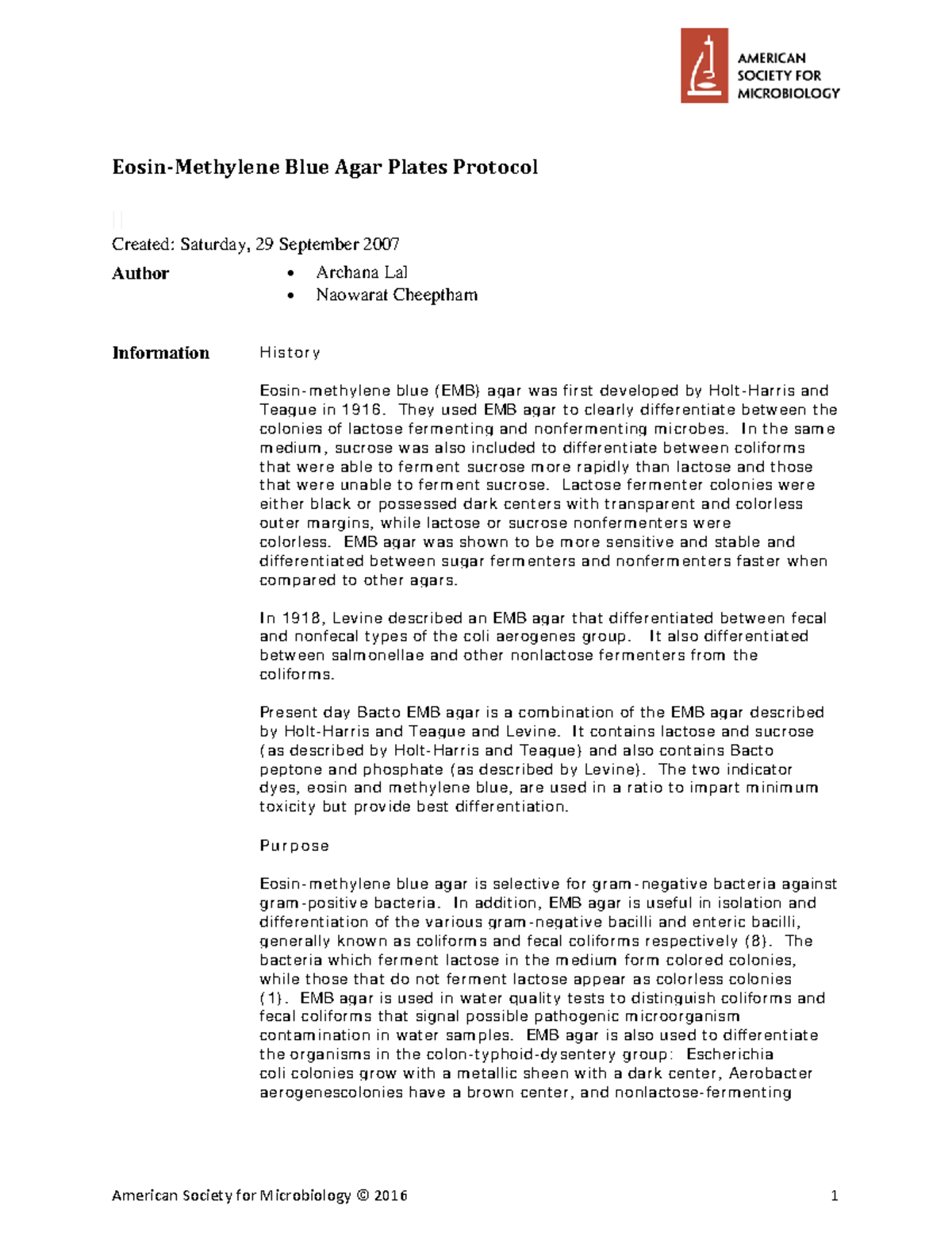 EMB Agar Plates Protocol: A Comprehensive Guide for Bacterial ...